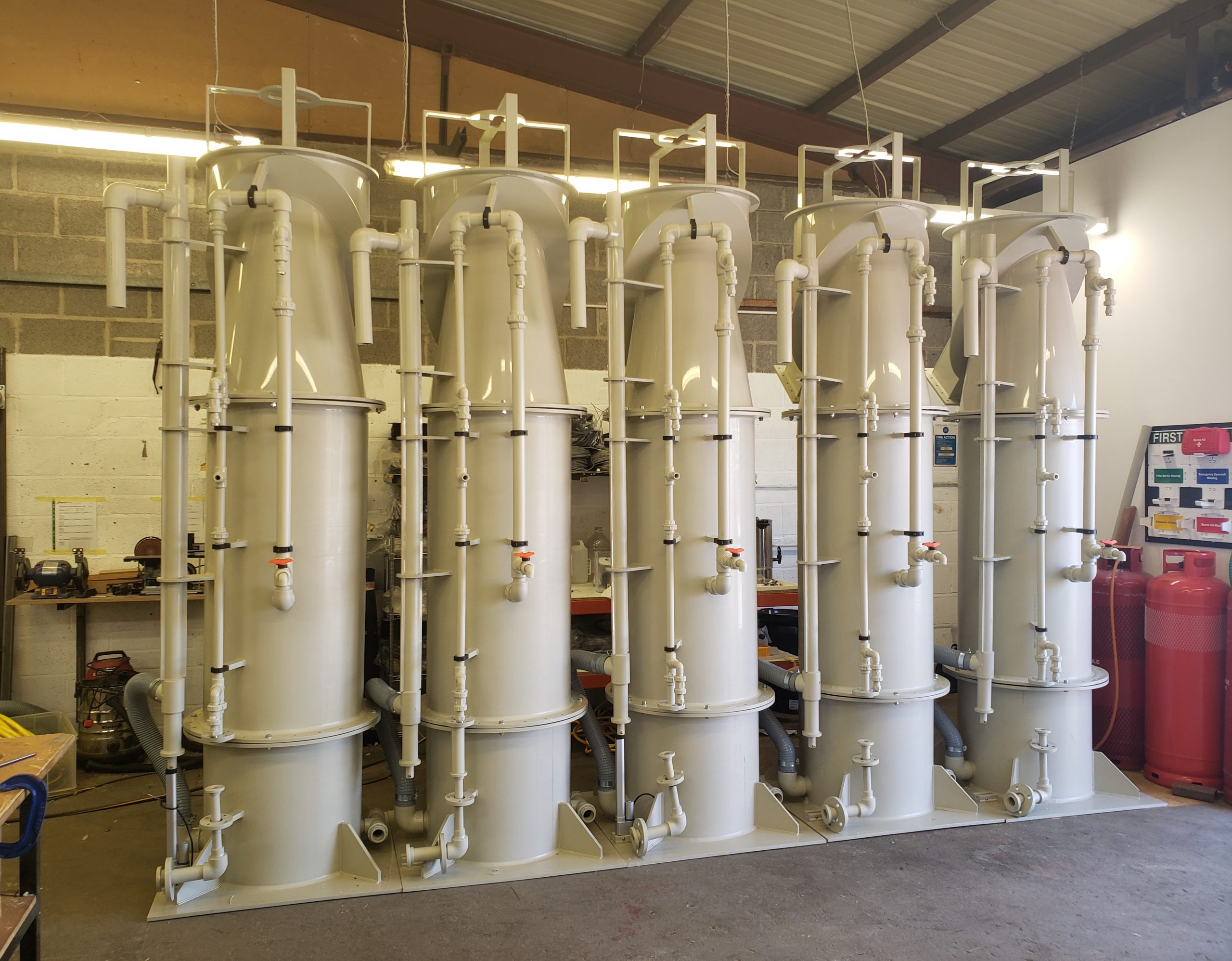 Five slurry concentrators ready for shipping - Moor Fabs
